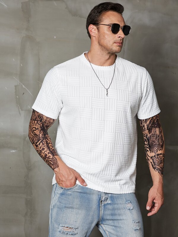 SHEIN Men Solid Round Neck Tee | SHEIN USA