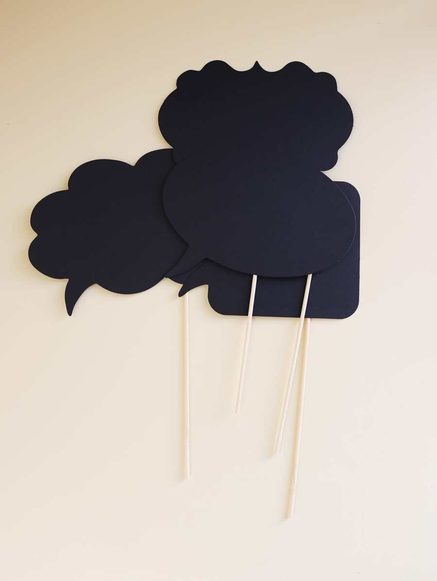 20pcs/set Paper Photobooth Prop, Creative Blackboard Shaped Party ...