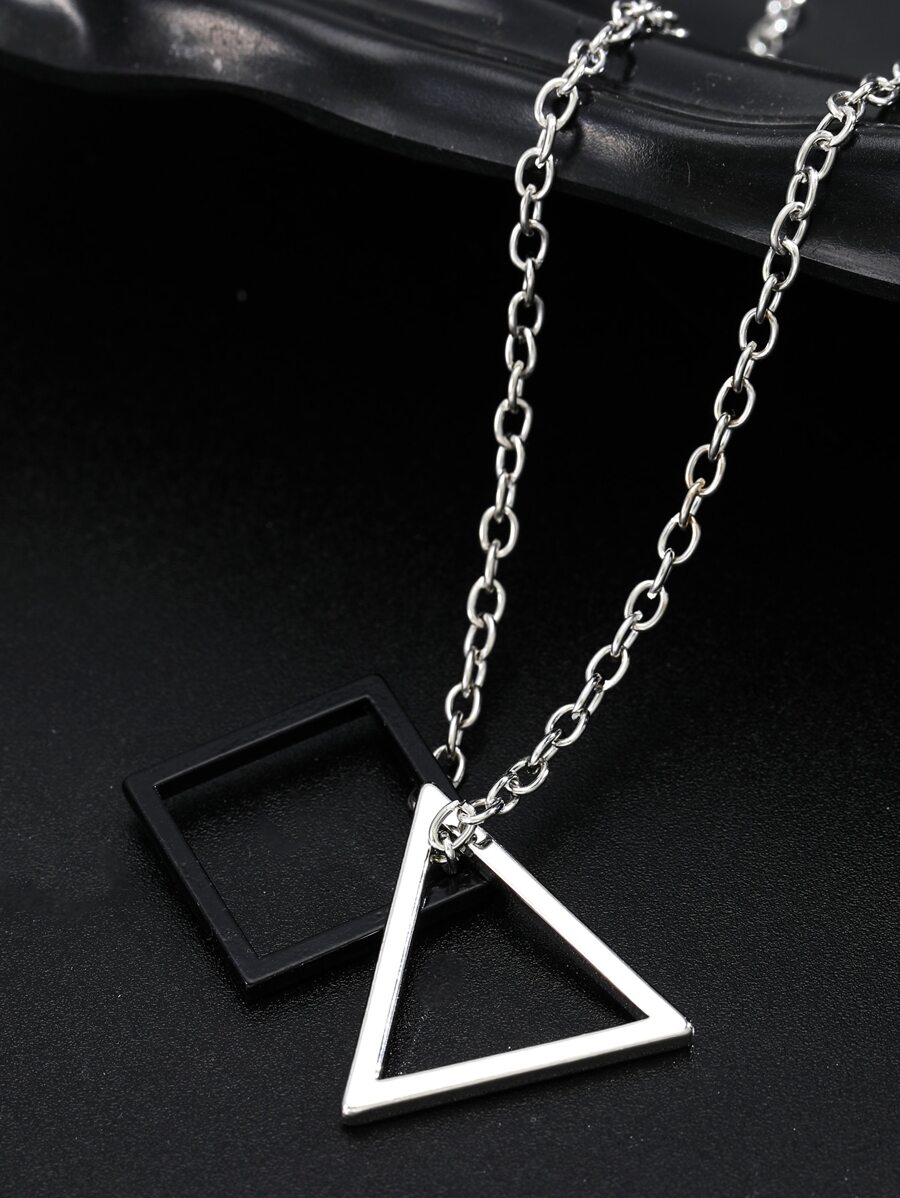 Men Triangle Pendant Necklace | SHEIN USA