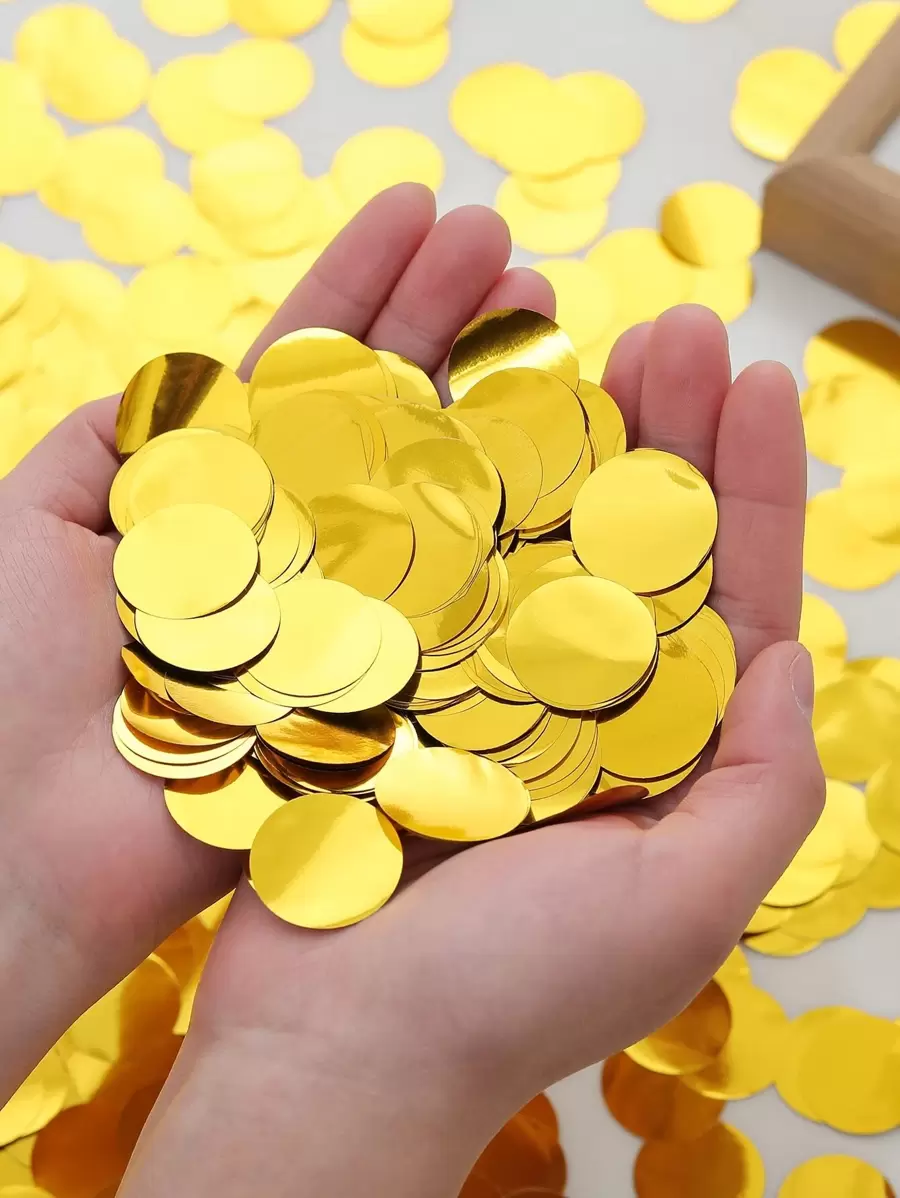 1set PE Throwing Confetti, Minimalist Round Decorative Throwing ...