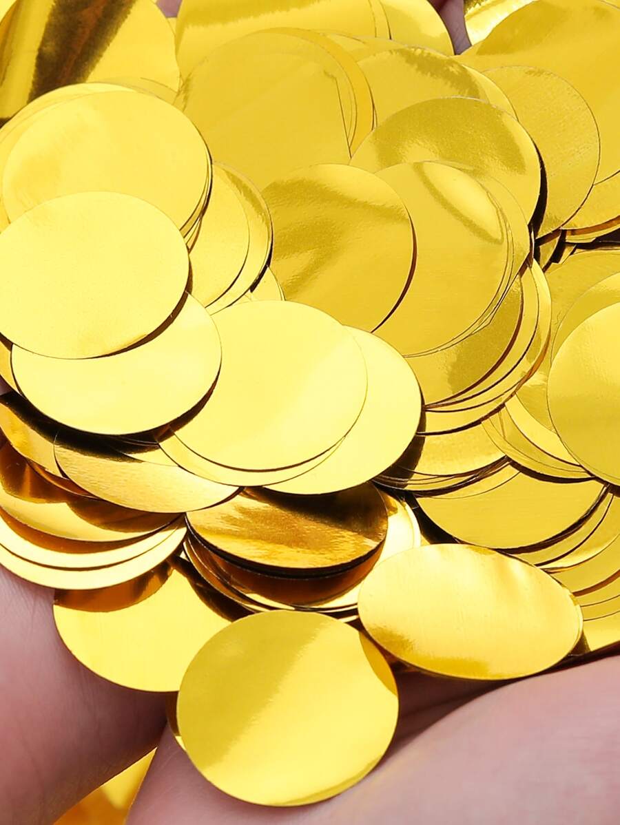 1set PE Throwing Confetti, Minimalist Round Decorative Throwing ...