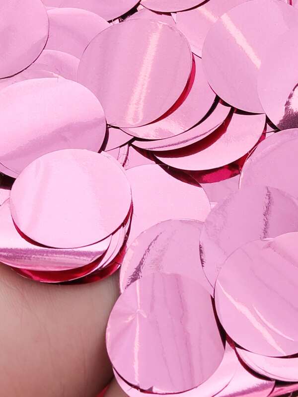 1pack 20g PE Throwing Confetti, Romantic Pink Round Tissue Confetti For ...