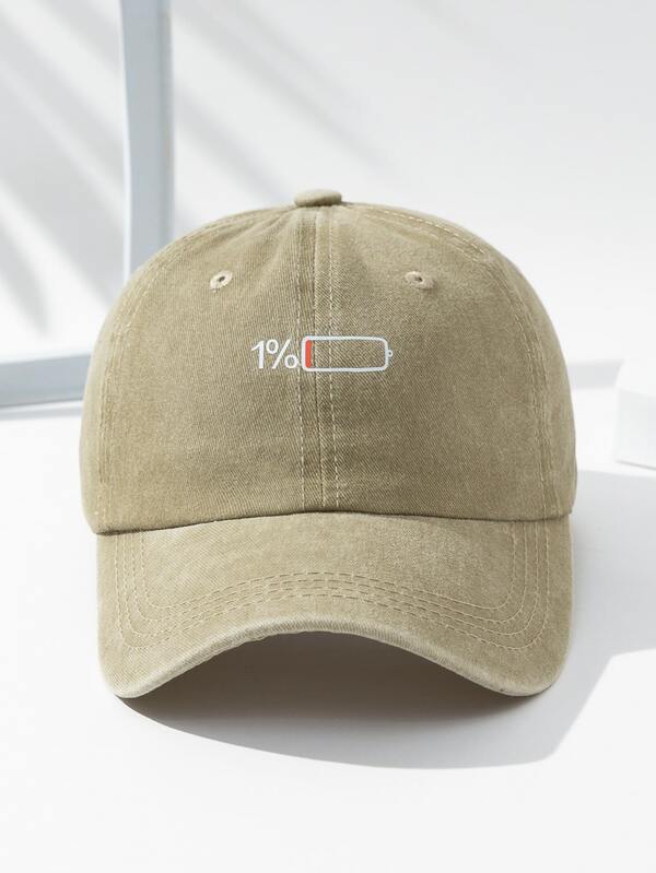 Men Percentage Pattern Baseball Cap | SHEIN USA