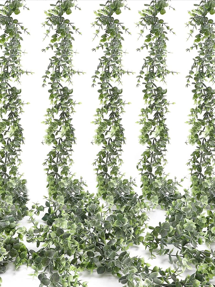 1pc Plastic Artificial Vine, Simulation Plant Green Vine For Wedding ...