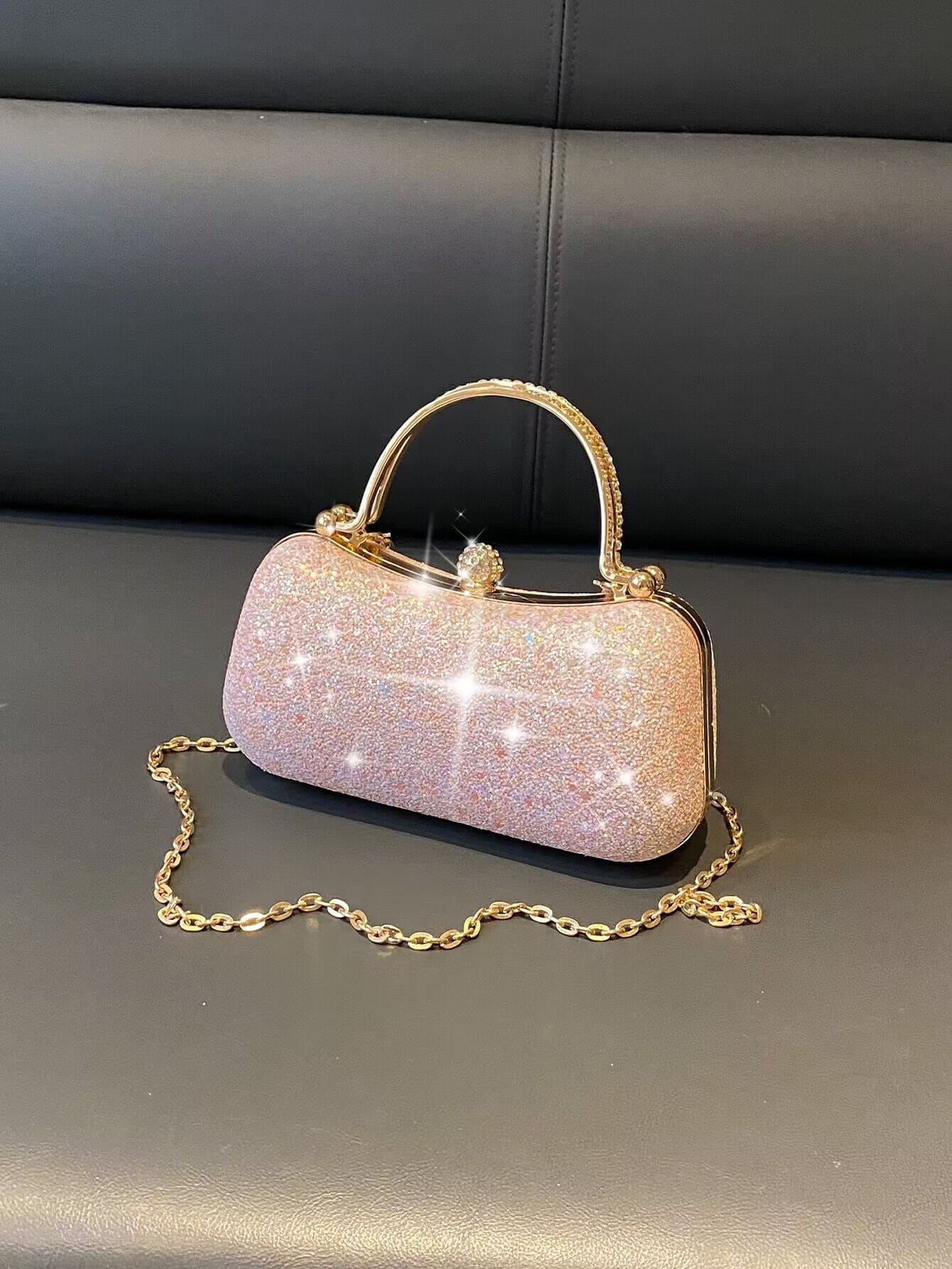 Mini Glitter Chain Box Bag | SHEIN USA