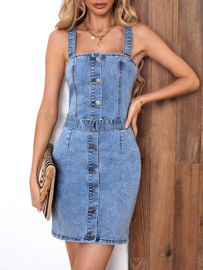 Shop Denim & Jean Dresses | Trendy Fashion | SHEIN USA
