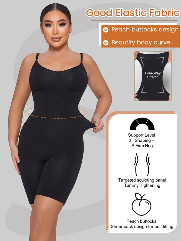 Tummy Control Seamless Butt Lifter Thigh Slimmer Shapewear Bodysuit ...