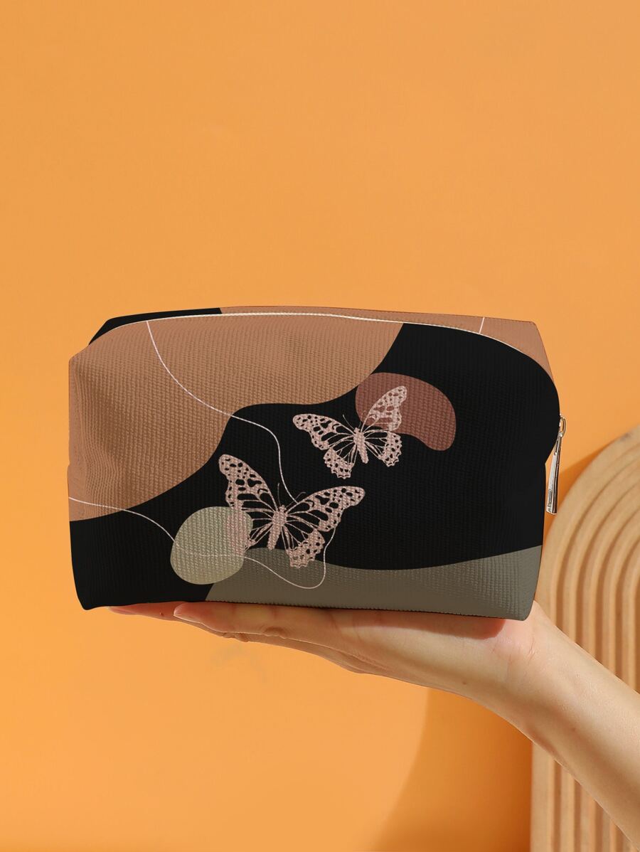 1pc Butterfly Pattern Square Makeup Bag | SHEIN USA