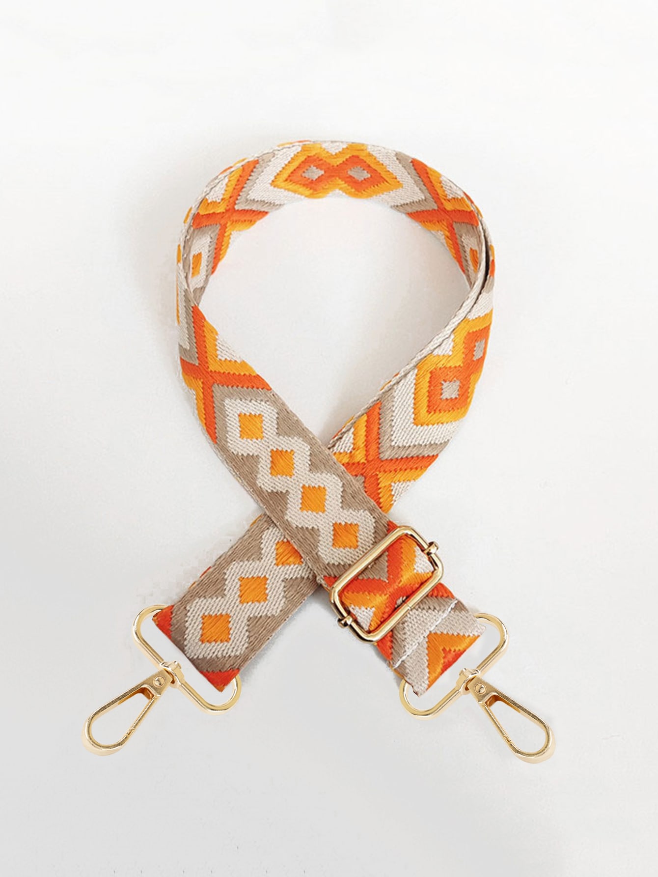 Geometric Pattern Bag Strap