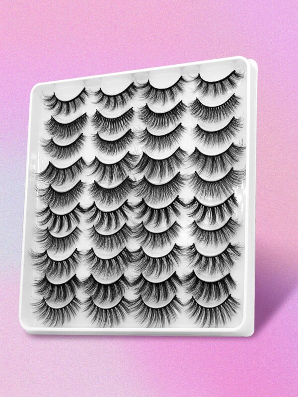 20 Pairs Lashes 3D Lashes Natural False Eyelashes Dramatic Volume ...