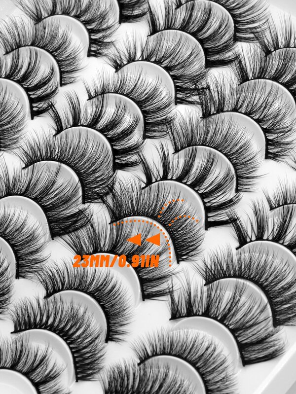 20 Pairs Lashes 3D Lashes Natural False Eyelashes Dramatic Volume ...