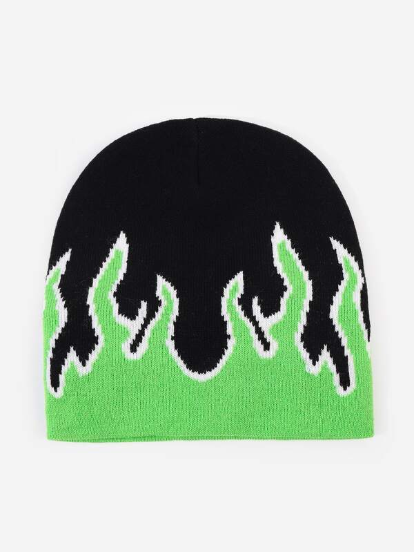 Men Fire Pattern Beanie | SHEIN USA