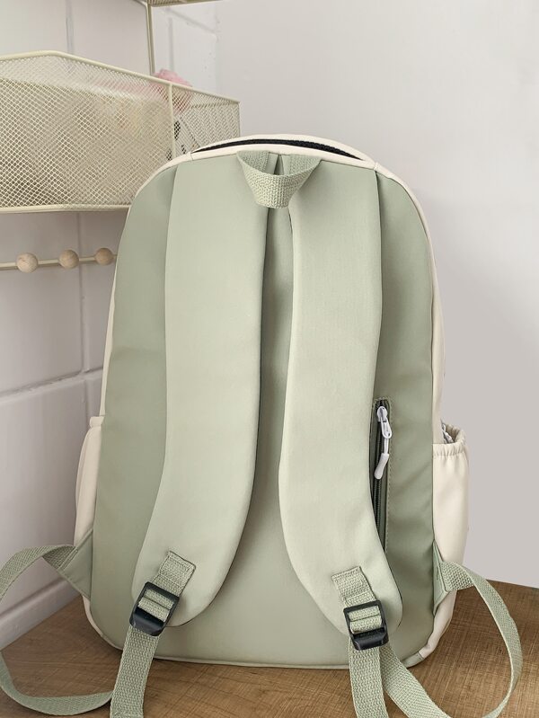 Letter Patch Decor Classic Backpack | SHEIN UK