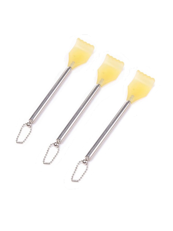 3pcs Stainless Steel Back Scratcher, Retractable Body Tickle Scratching ...