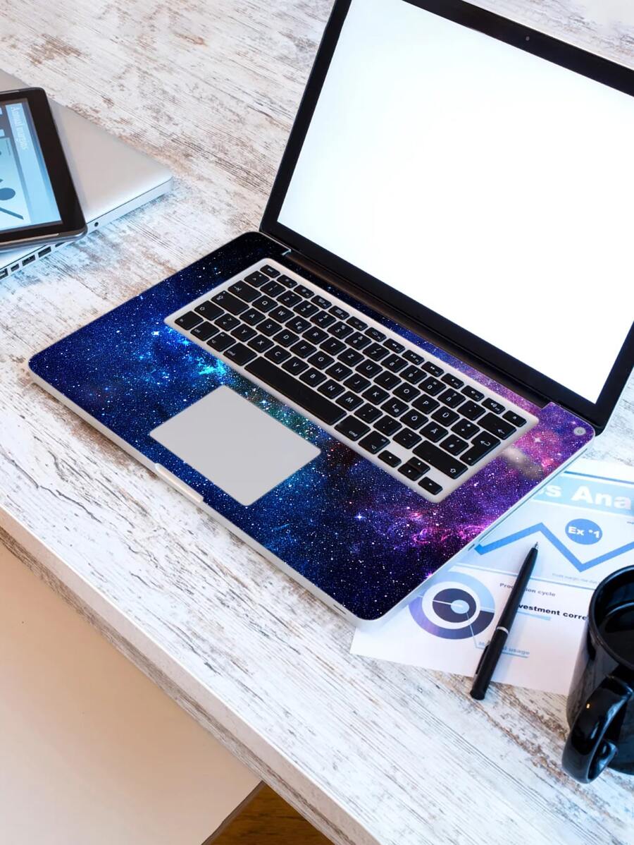 2sheets Galaxy Print Laptop Protective Sticker | SHEIN USA
