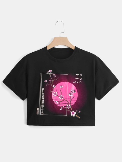 Find Your graphic embroidered tee Obsession | ROMWE USA