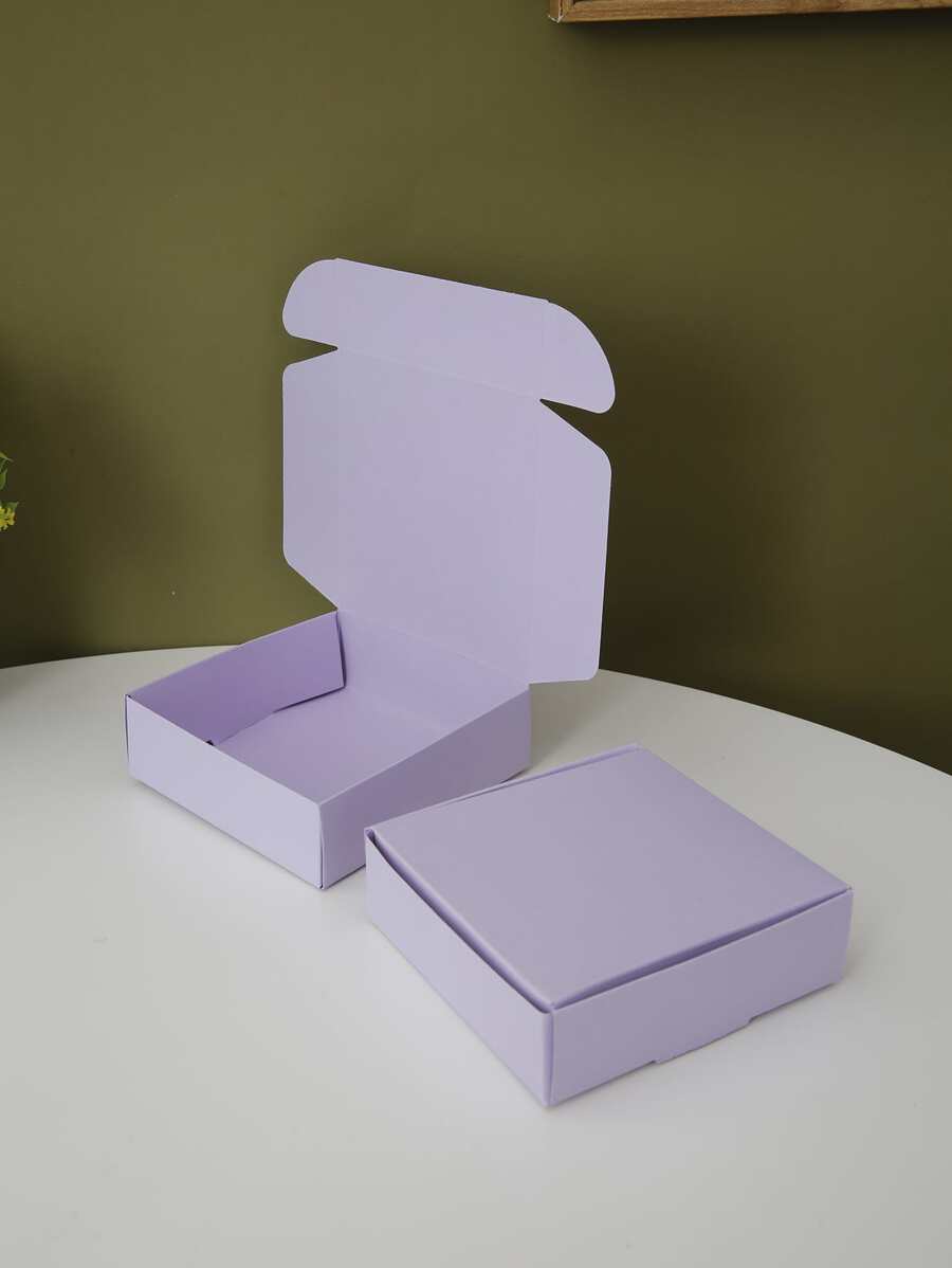 12pcs Paper Gift Box, Purple Gift Packaging Box For Party | SHEIN USA