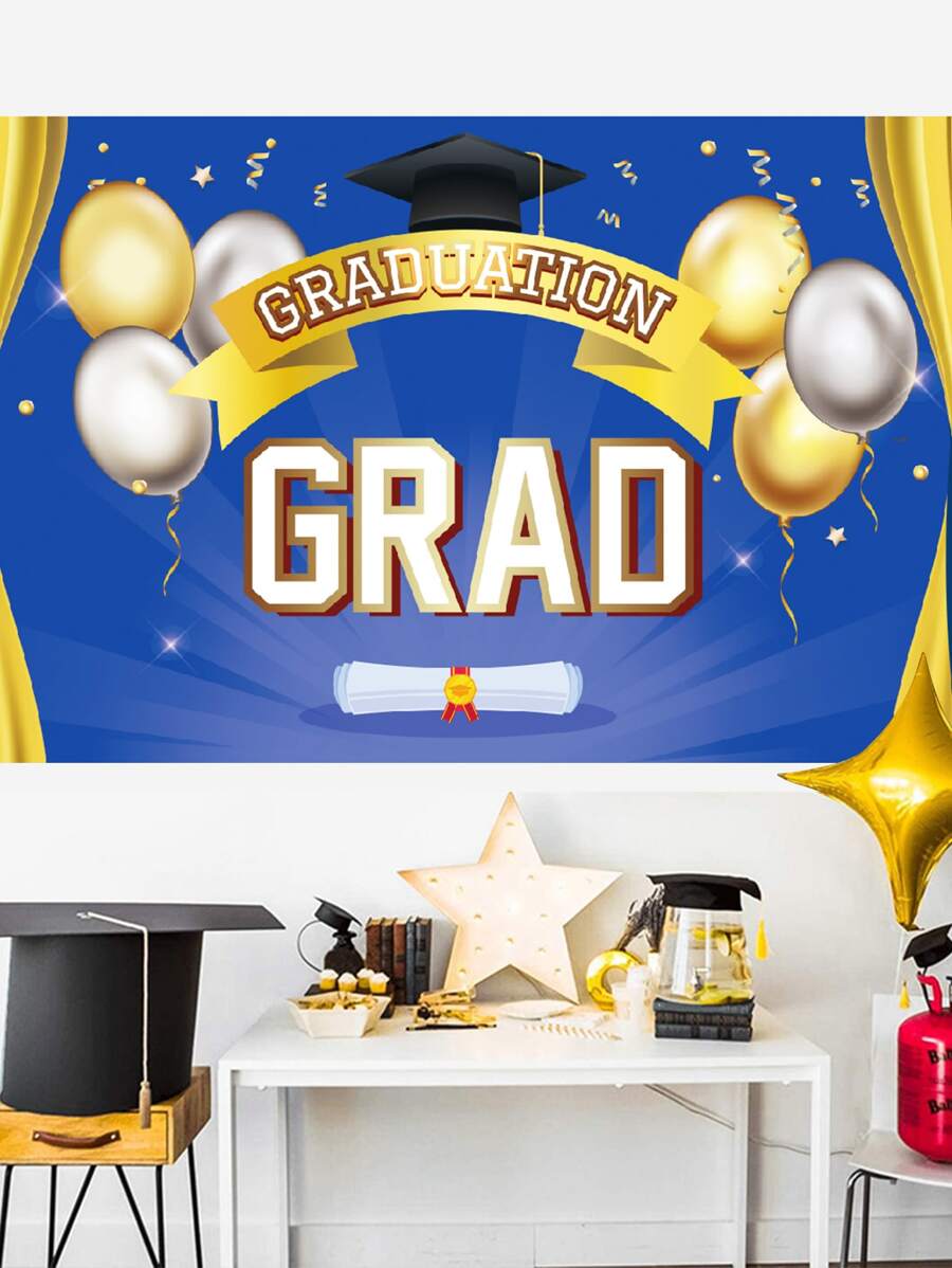 2024 Graduation Season Party Decoration Background Cloth Graduation ...