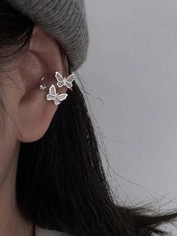 1pc Butterfly Decor Ear Cuff | SHEIN USA