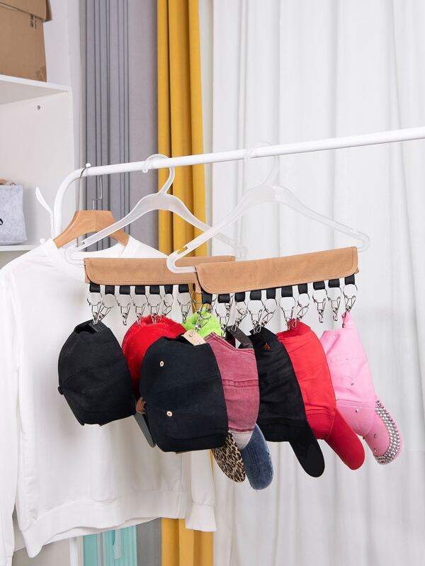 1pc Multifunction Hat Storage Rack, Cap Organizer Clothespin, For Home ...