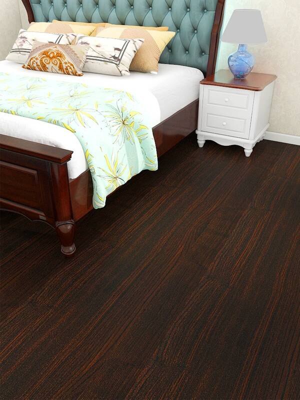 1pc PVC Floor Sticker, Wood Grain Pattern Peel Stick Floor Tile For ...