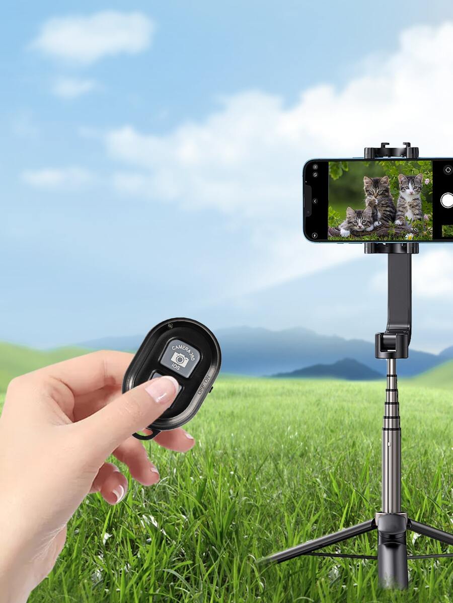 Remote Control Selfie Stick Compatible With Apple And Android Powered ...
