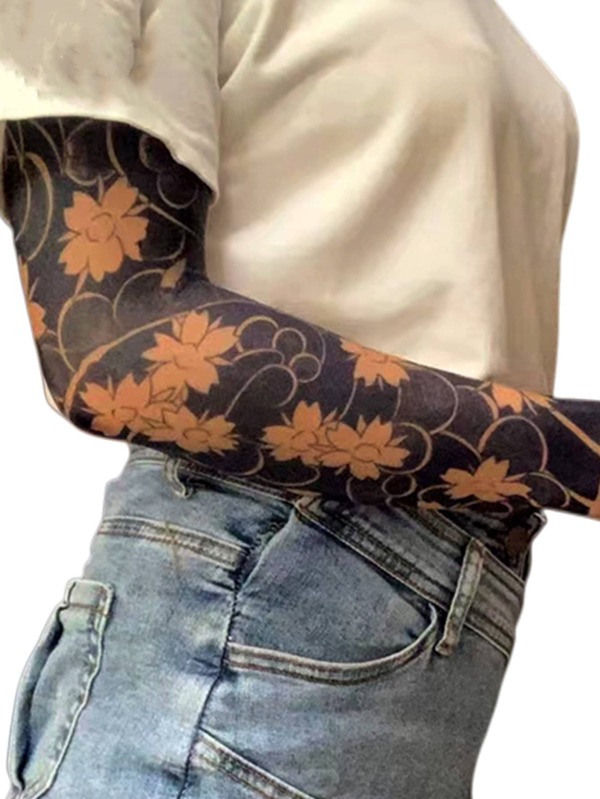 Tattoo Sticker,1 Sheet Flower Print Temporary Tattoos For Women,Tattoo ...
