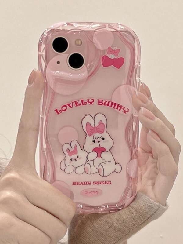 Cartoon Rabbit Pattern Phone Case | SHEIN USA