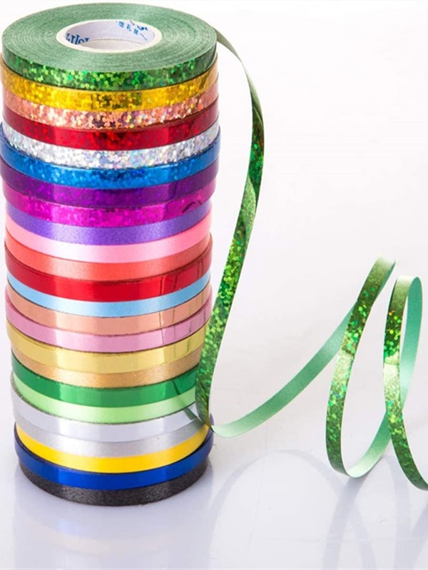 10pcs/set PVC Balloon Ribbon, Metallic Balloon Tie Rope For Party ...