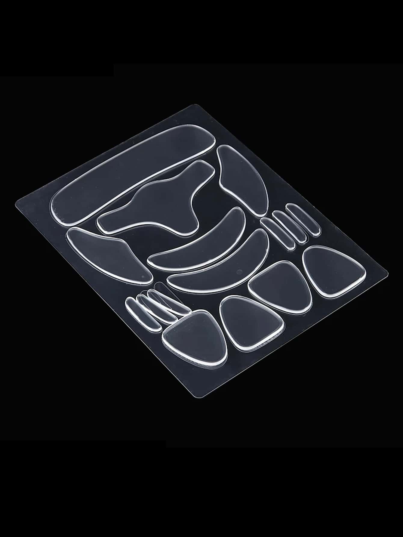 16pcs Clear Facial Sticker Wrinkle Resistant Pull-Up Transparent ...