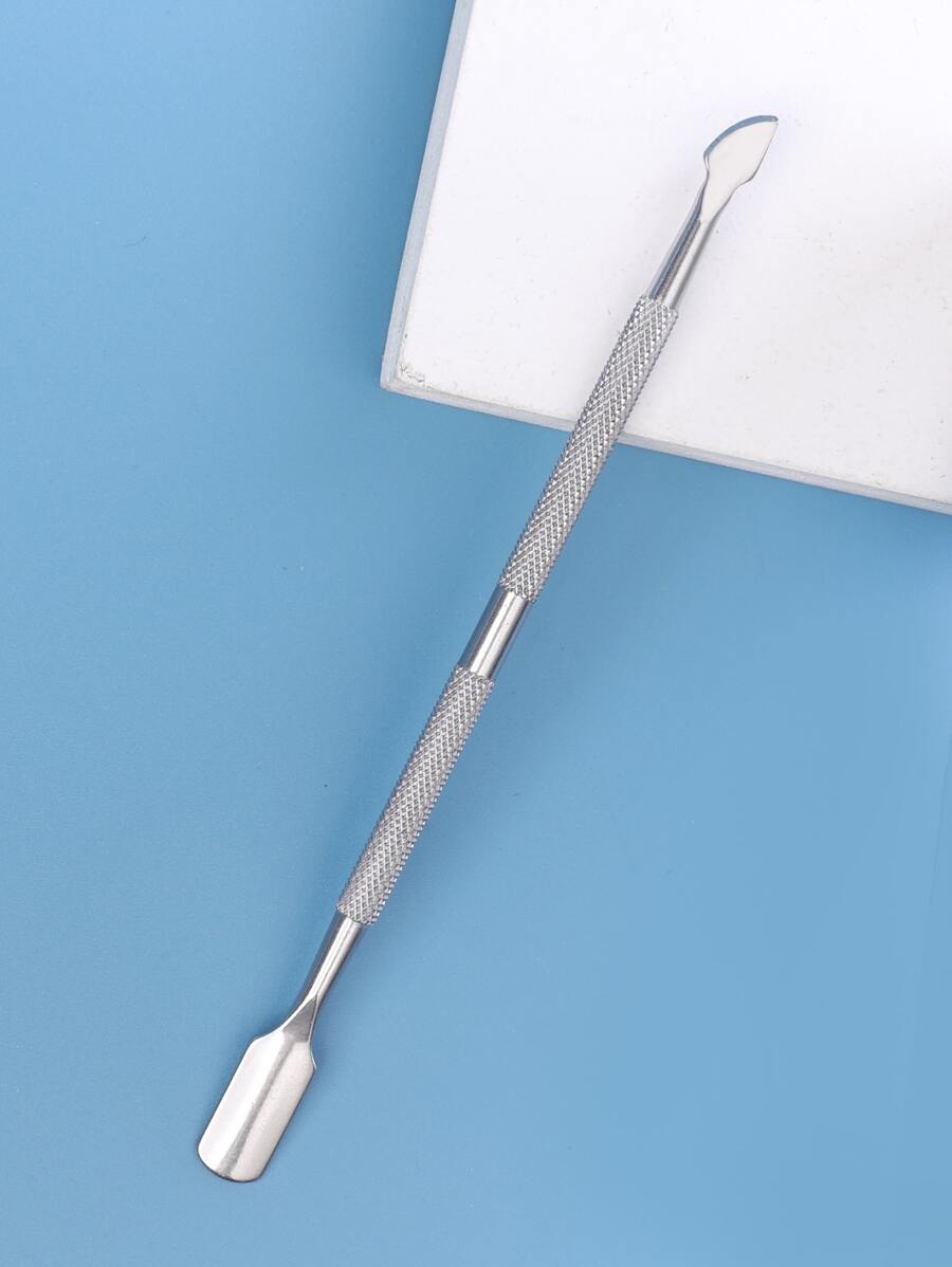 1pc Double-Sided Cuticle Pusher - Stainless Steel Cuticle Nail Pusher ...