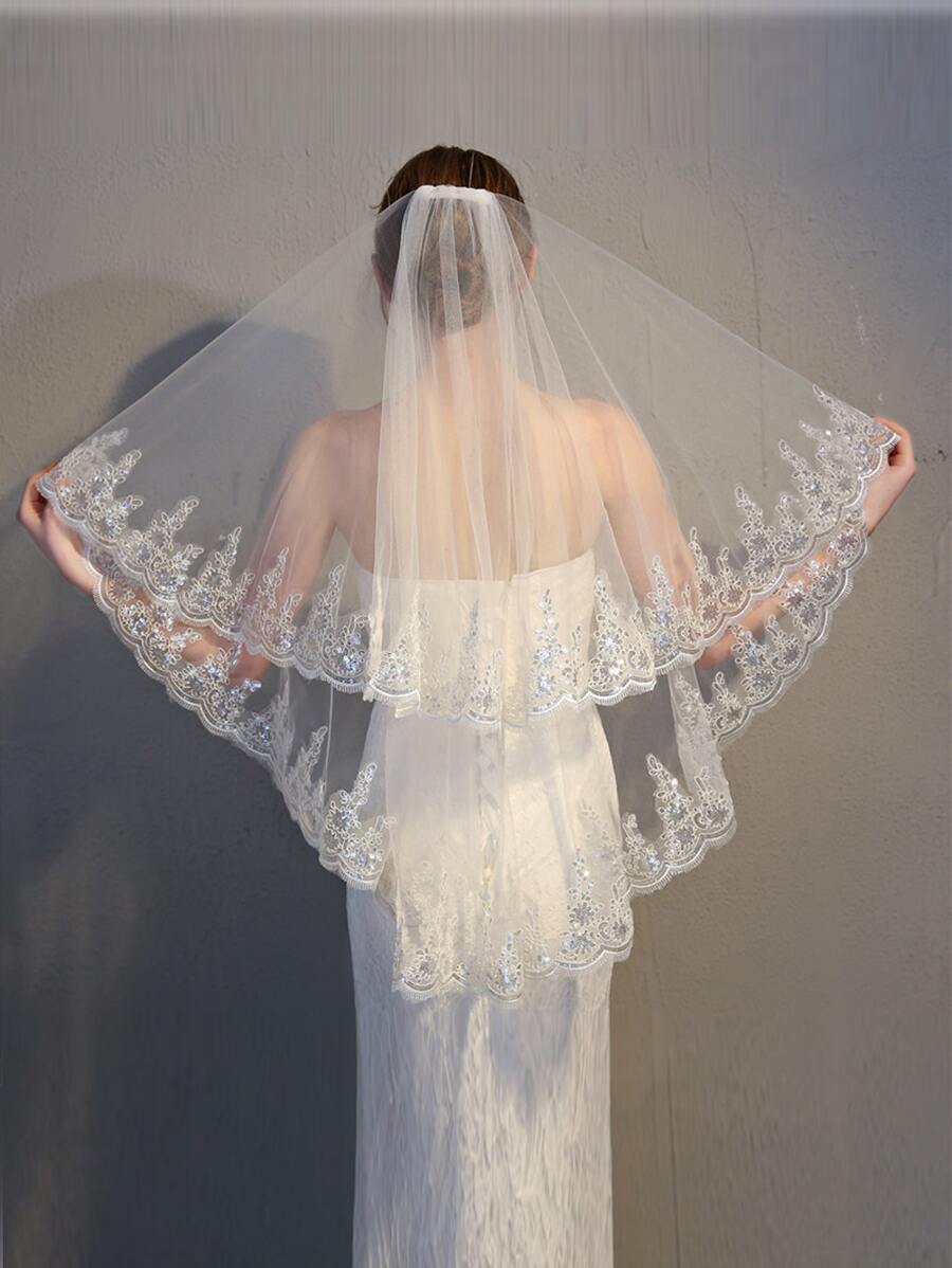 Sequin Decor Bridal Veil | SHEIN USA