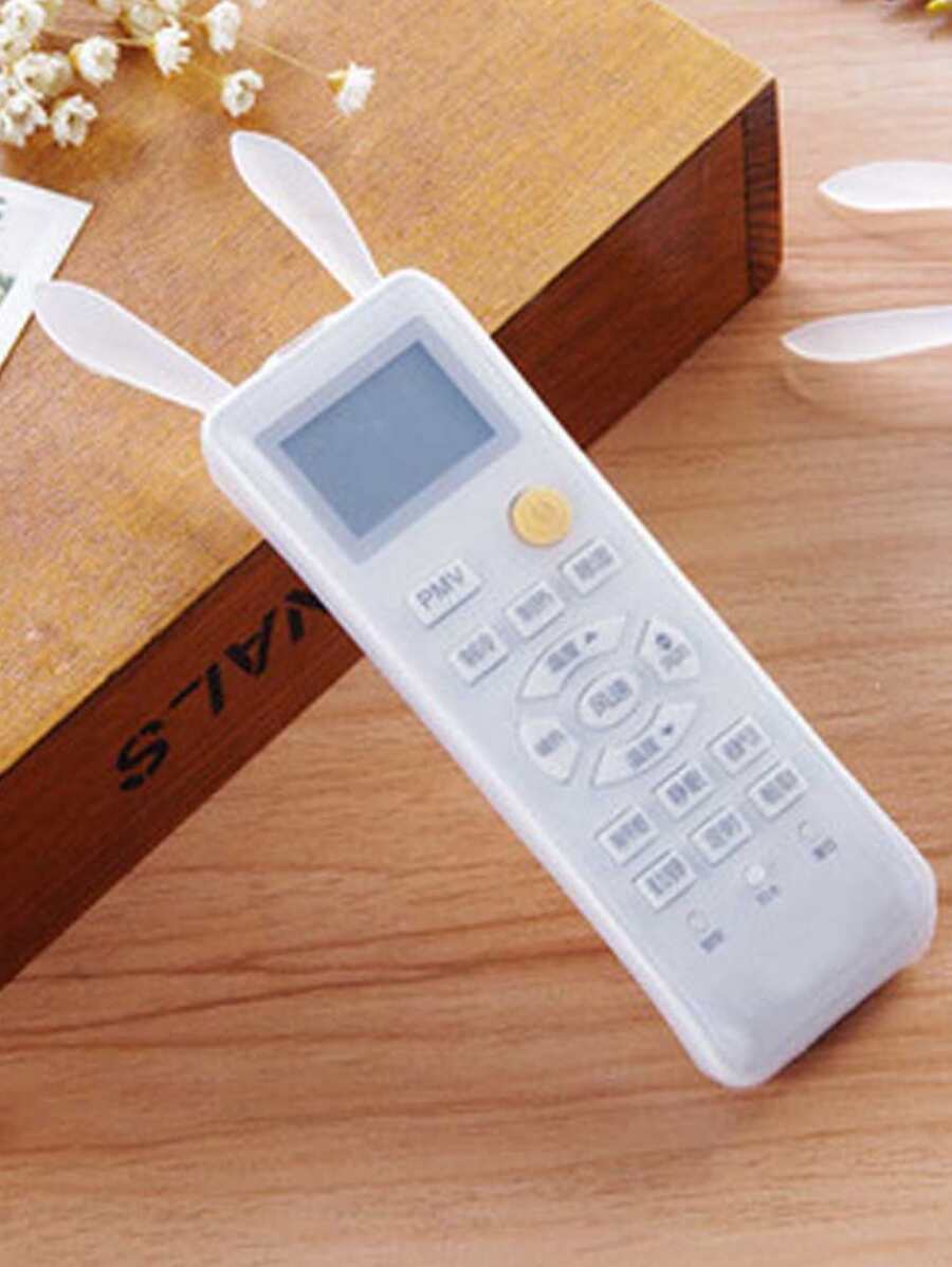 2pcs/set Silicone Remote Control Cover, Minimalist Clear Rabbit Ear ...