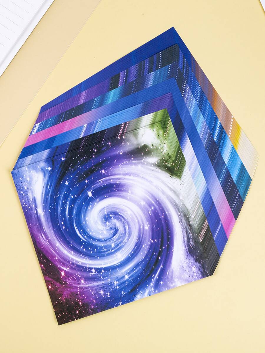 50pcs Galaxy Pattern Origami Paper | SHEIN USA