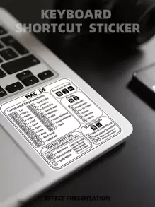 1sheet Shortcut Sticker Compatible With MacBook Keyboard | SHEIN USA