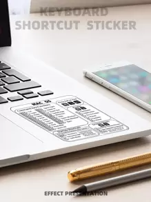 1sheet Shortcut Sticker Compatible With MacBook Keyboard | SHEIN USA