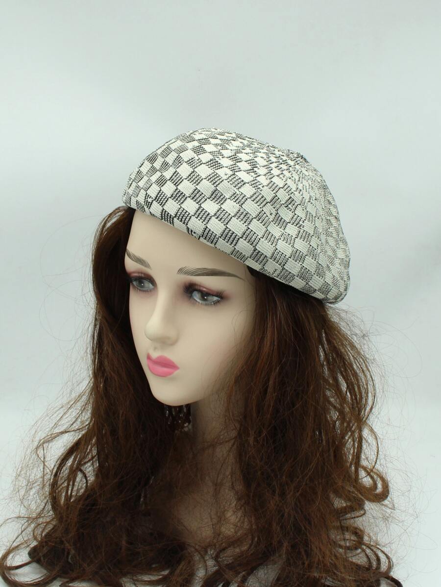 Checkered Pattern Beret | SHEIN USA
