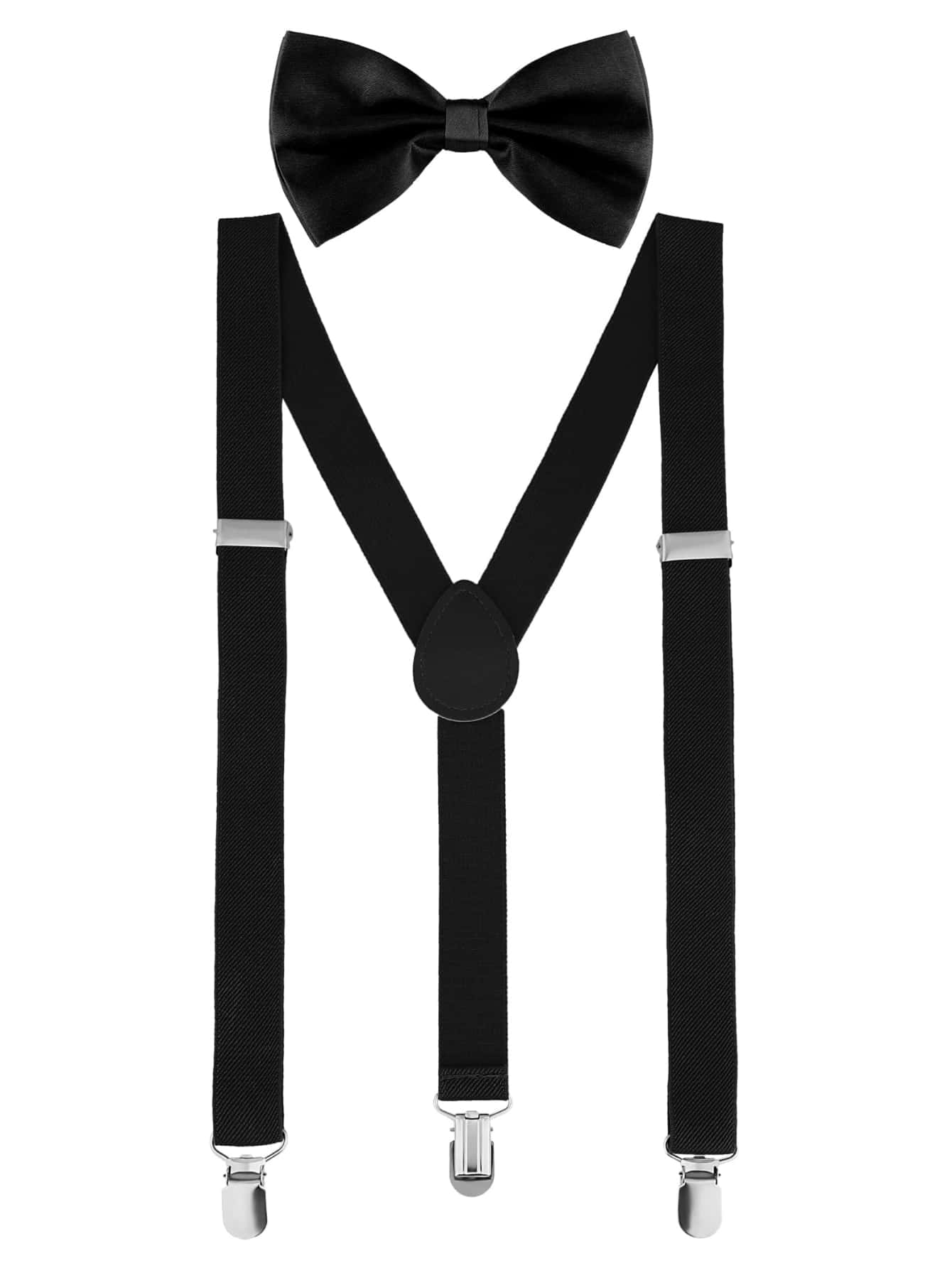 Men Solid Suspenders & Bow Tie Halloween | SHEIN USA