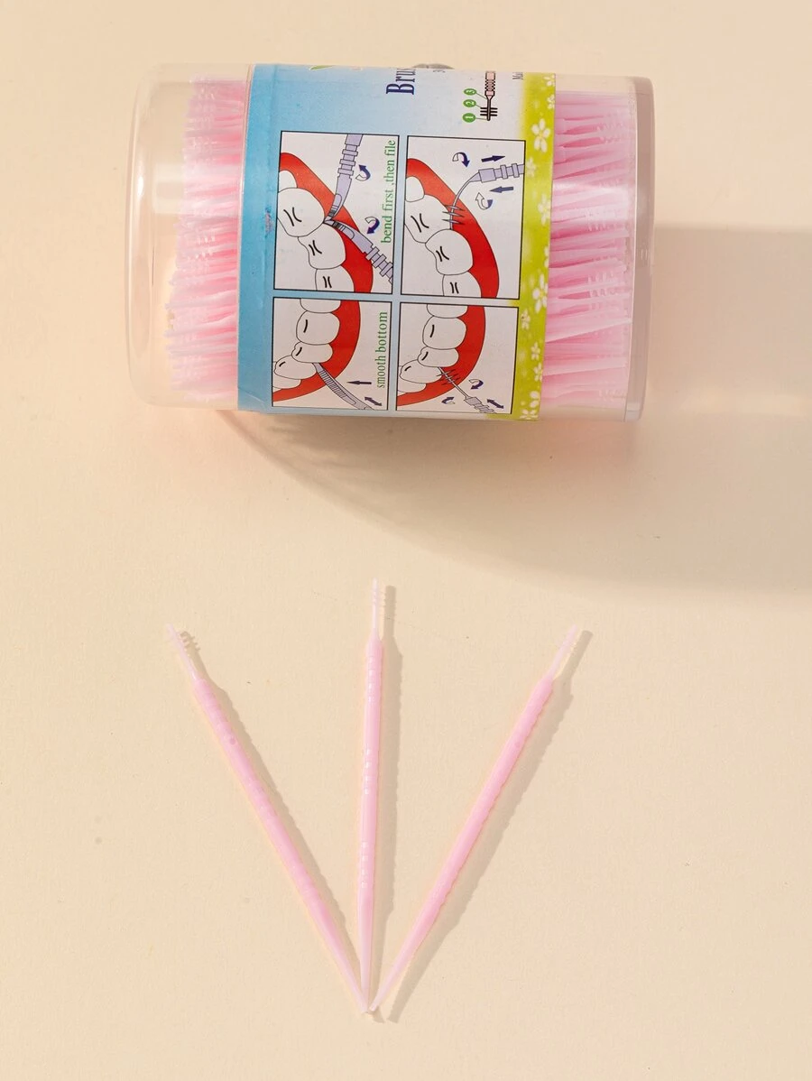 Healthy Gums Toothpicks, 1box Plastic Double One-Time Deeply Clean ...