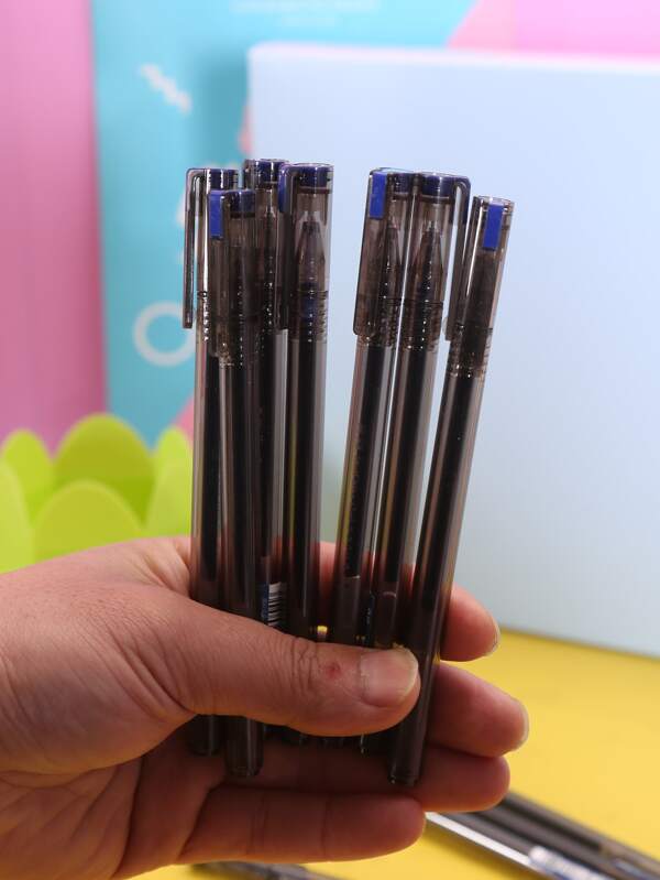 2pcs Simple Neutral Pens | SHEIN USA