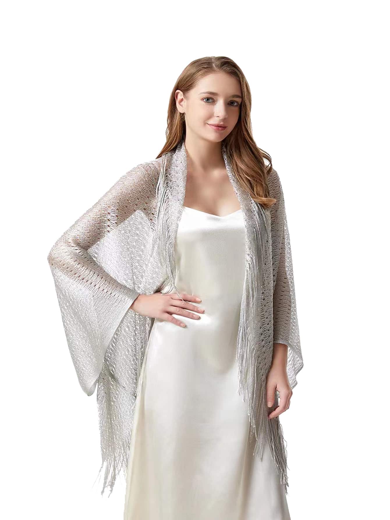 1pc Mesh Openwork Shawl | SHEIN USA