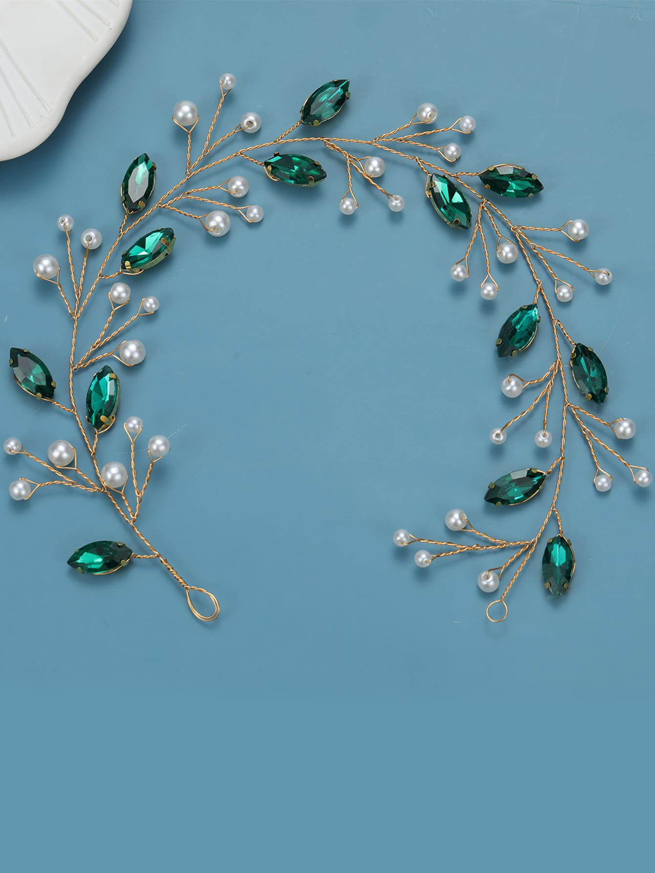 Rhinestone & Faux Pearl Decor Hair Band Elegant Tiaras | SHEIN USA