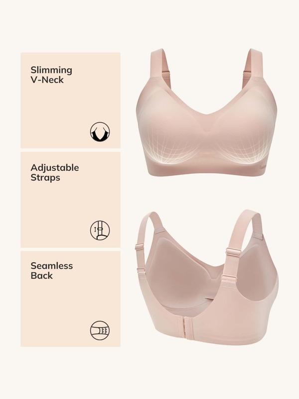 Luvlette Plus Dream Curve All-Day Lounge Wireless Bra | SHEIN UK