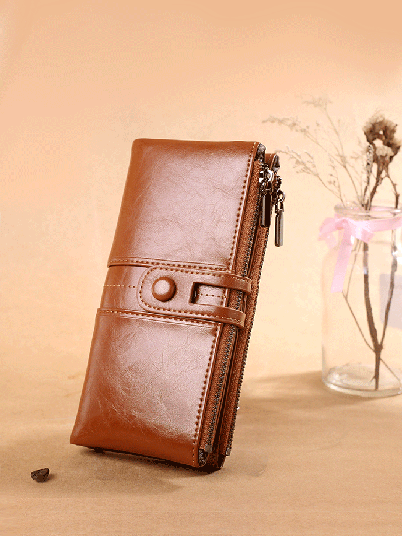 Button Detail Long Wallet | SHEIN USA