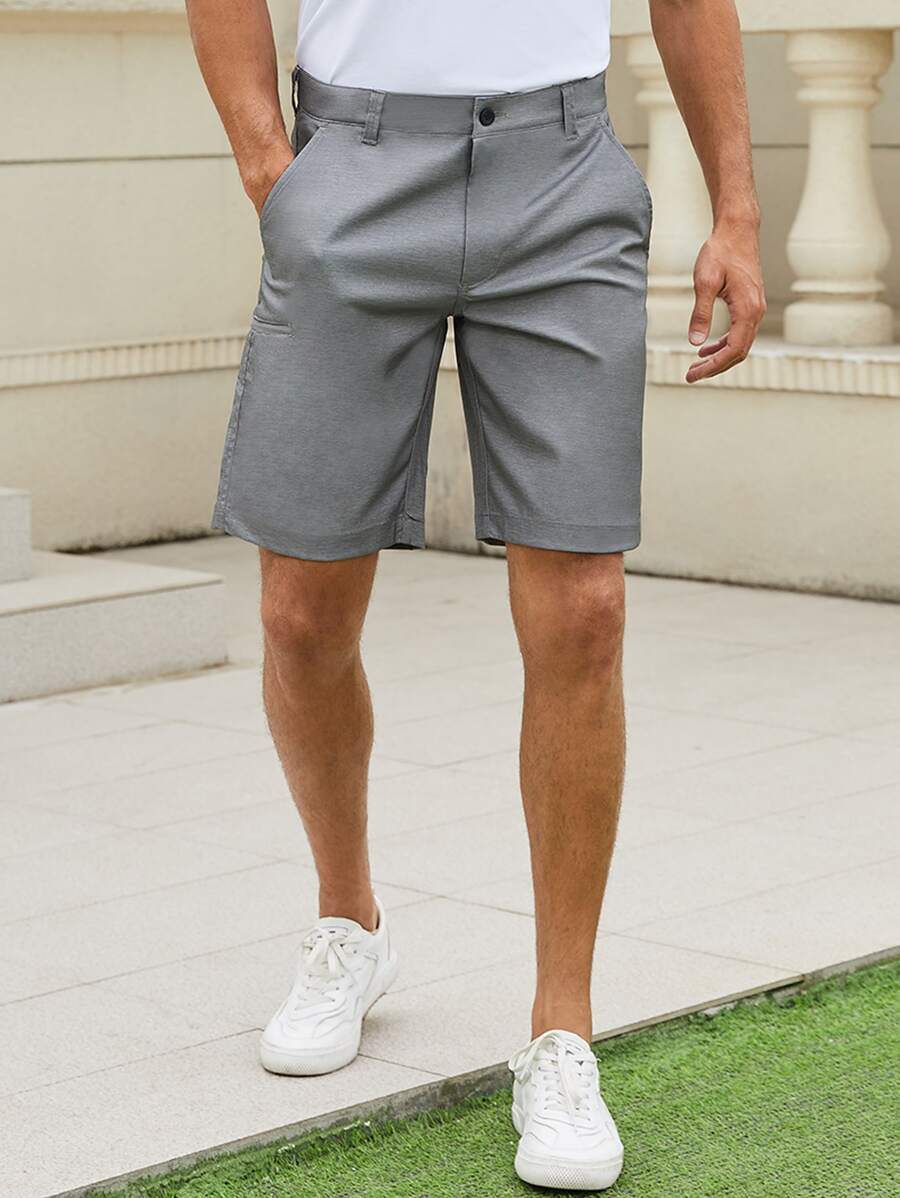 Men Zip Side Slant Pocket Shorts | SHEIN USA