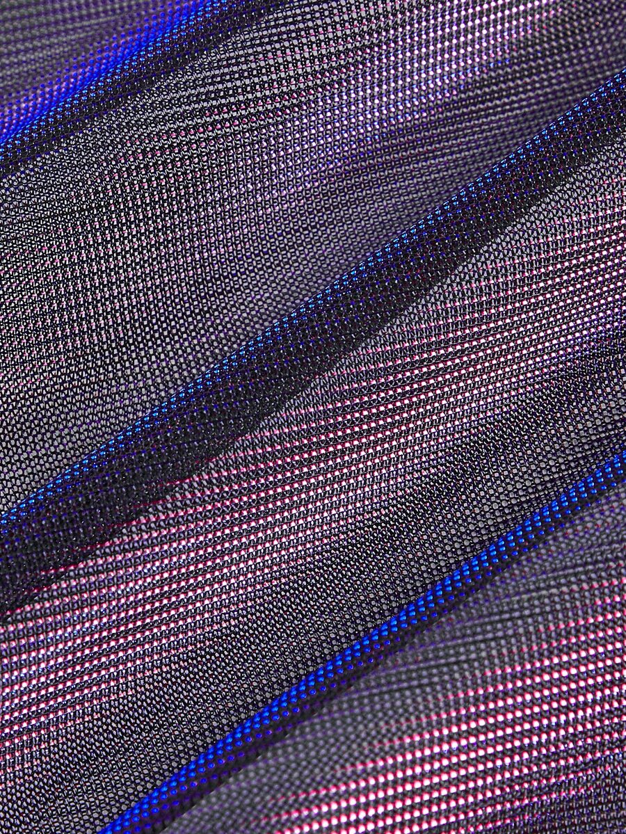 SHEIN ICON Rave Holographic Sheer Mesh Dress Without Belt | SHEIN UK