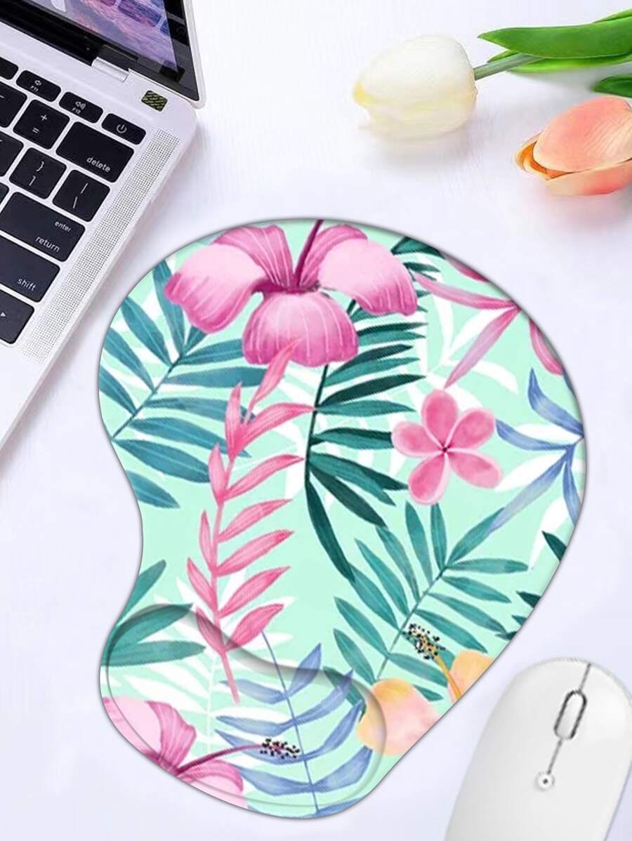 1pc Flower & Leaf Pattern Mouse Pad | SHEIN USA