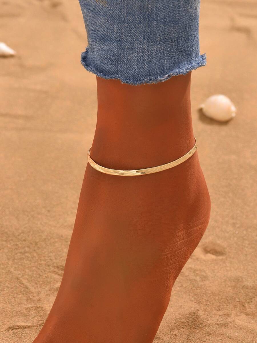 Minimalist Solid Anklet | SHEIN USA
