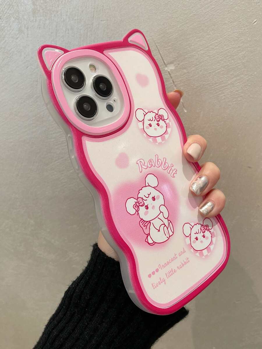 1pc Transparent Tpu Phone Case With Fashionable Painting Pattern, Anti ...