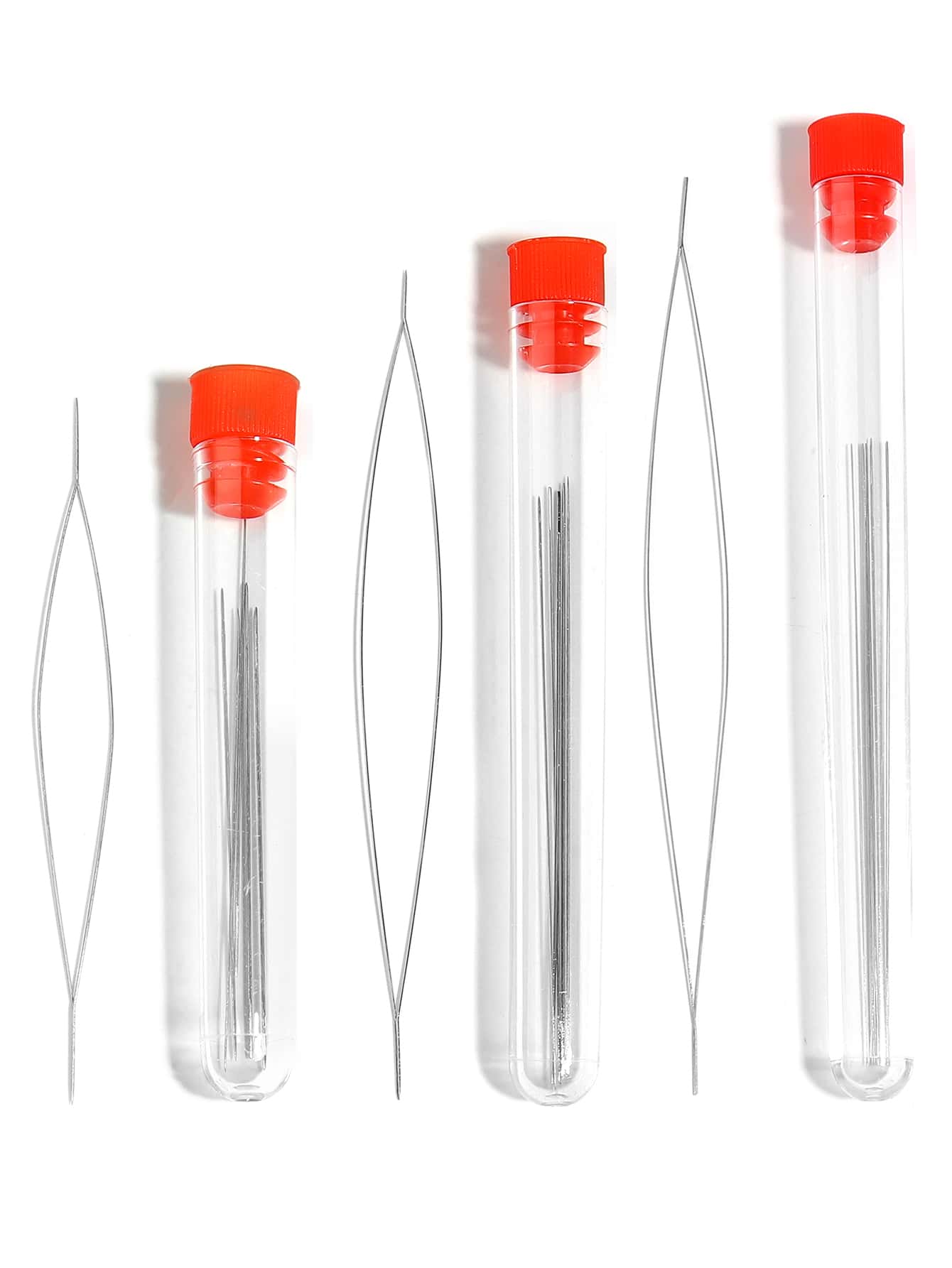 5pcs/set Beading Needles Pins Set Big Eye DIY Needles for Jewelry ...